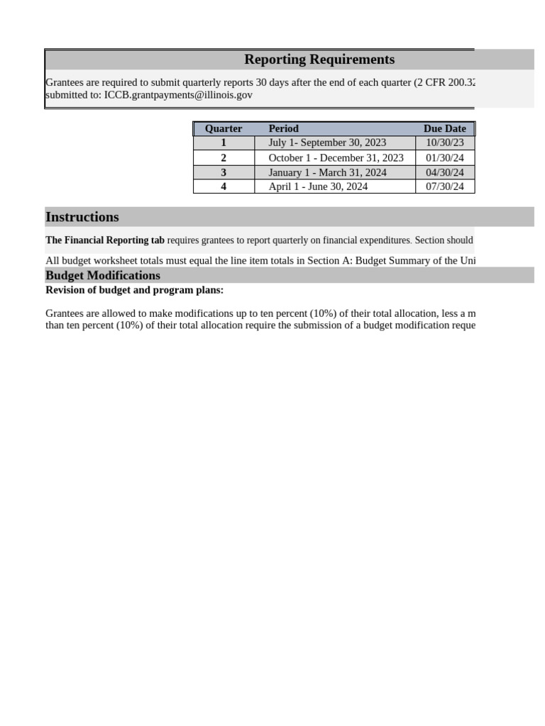 FY24 PATH Quarterly Report Template | PDF