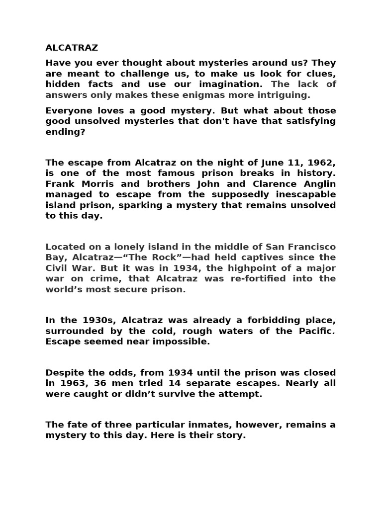 ALCATRAZ | PDF