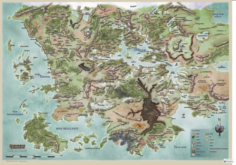 D&D4 Mapa de Faerun | PDF
