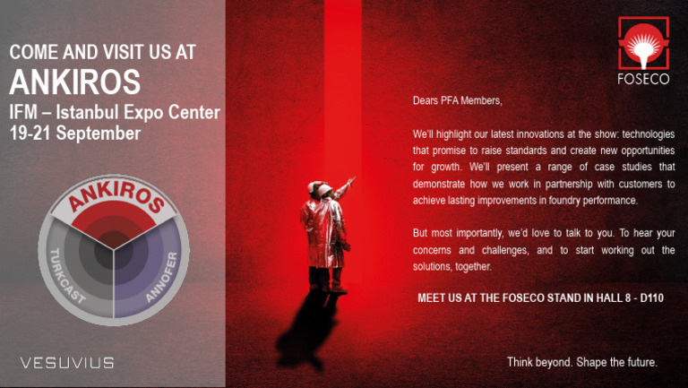 Visit Foseco at ANKIROS Expo 2023 | PDF | Career & Growth | Art