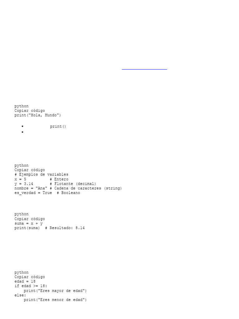 Introductorio A Python | PDF