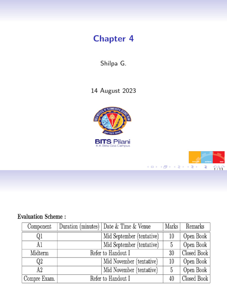 Lecture1-14Aug2023 | PDF