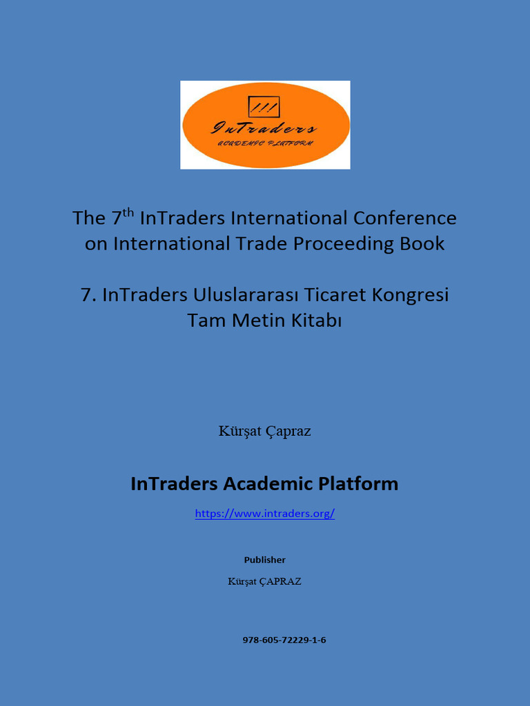 The 7th InTraders International Conference On International Trade ...
