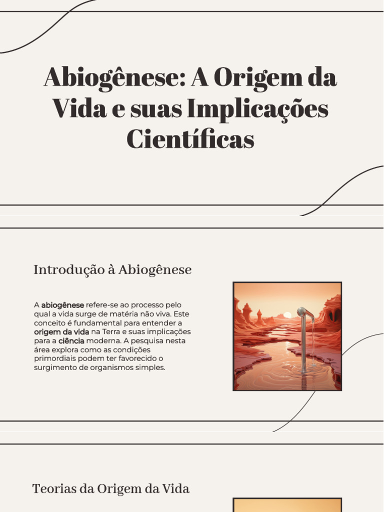 Slidesgo Abiogenese A Origem Da Vida e Suas Implicacoes Cientificas ...