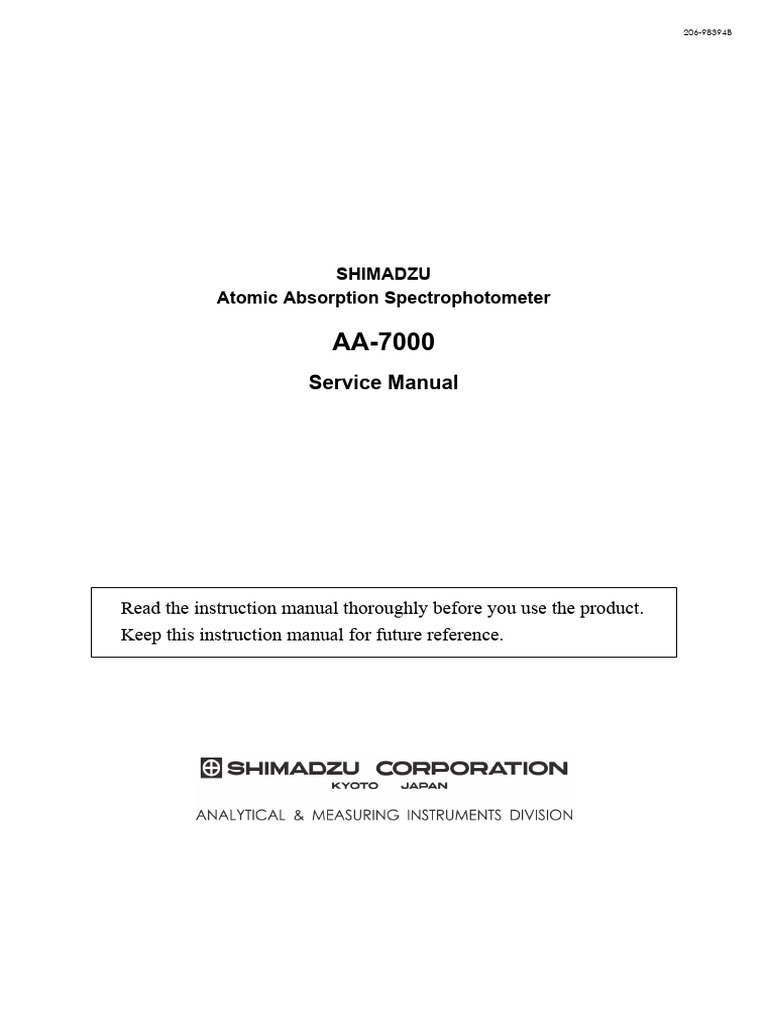 AA-7000 Service Manual | PDF