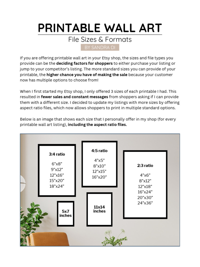 print formats | PDF