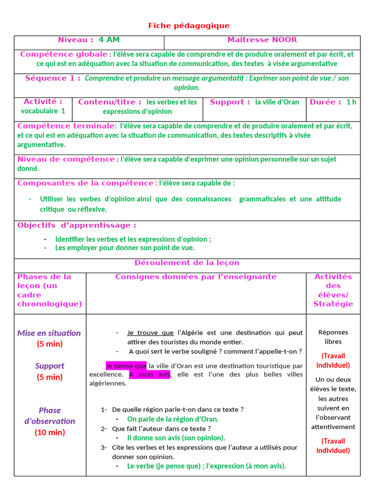 E Vocabulaire 1 | PDF