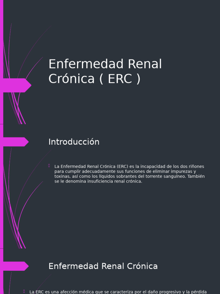 Enfermedad Renal Crónica (ERC) | PDF