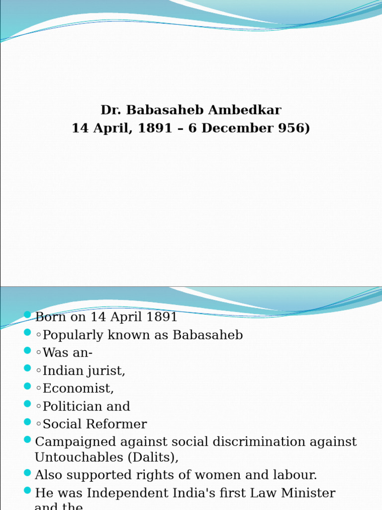 Ambedkar Contribution in Nation Building | PDF