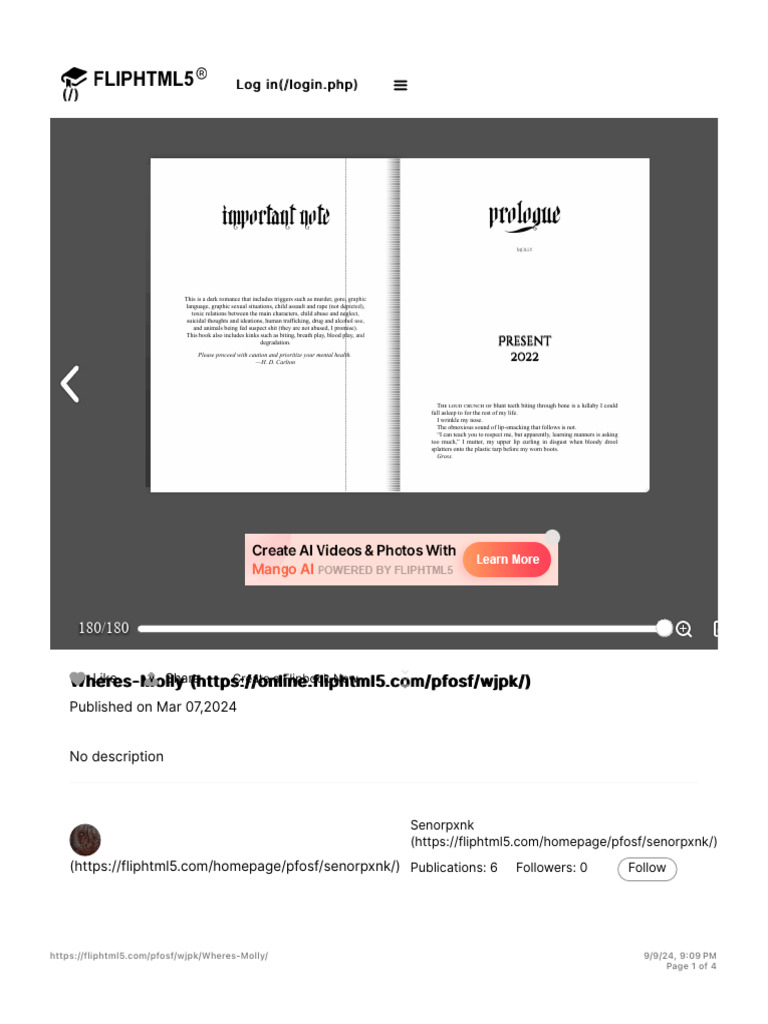 Wheres-Molly - Flipbook by Senorpxnk - FlipHTML5 | PDF