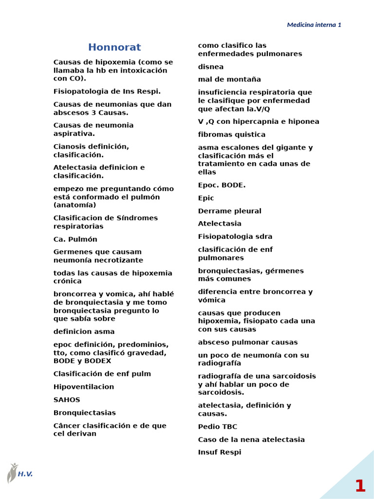 Orales de Respi Actualizado 2023 | PDF
