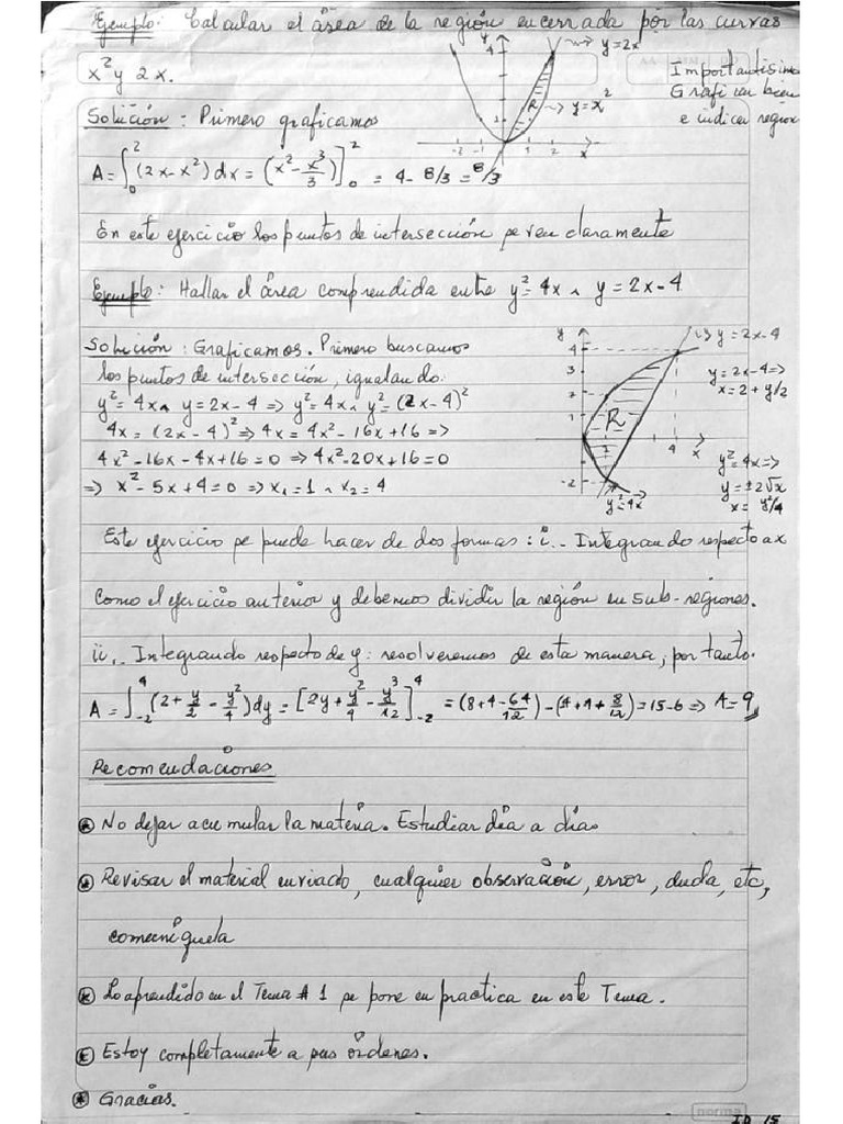 Matemáticas 2. Tema 2. Integrales DEFINIDAS. | PDF