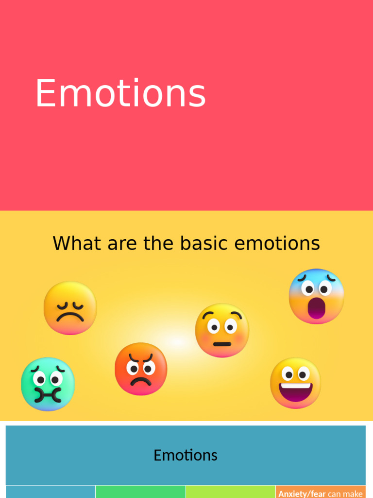 Emotions Slides For Students | PDF