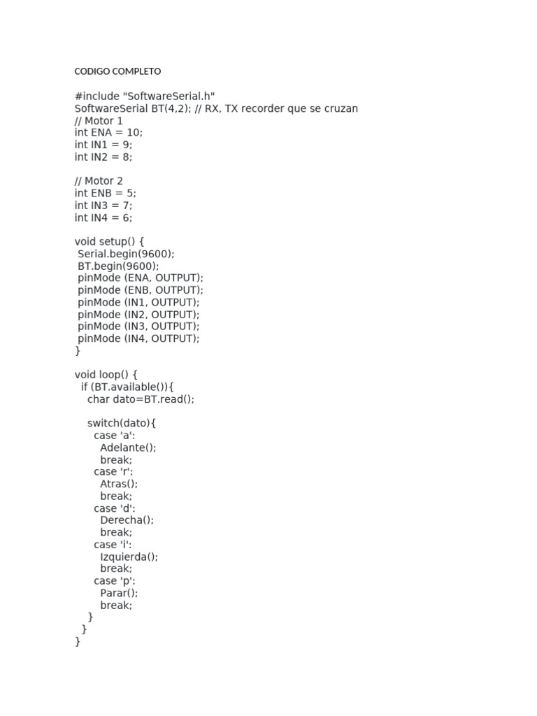 Codigo Completo | PDF