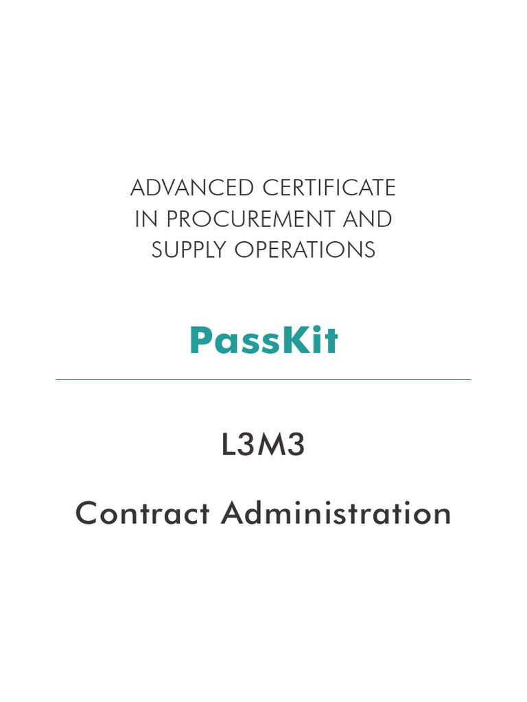 L3M3 Pass Kit | PDF