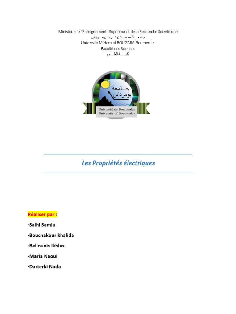 Exposé - Conductivité Électrique Et Résistivité | PDF