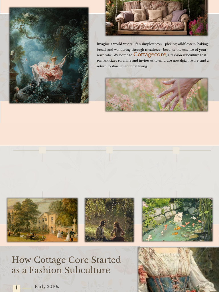 Introduction To Cottage Core Fashion | PDF