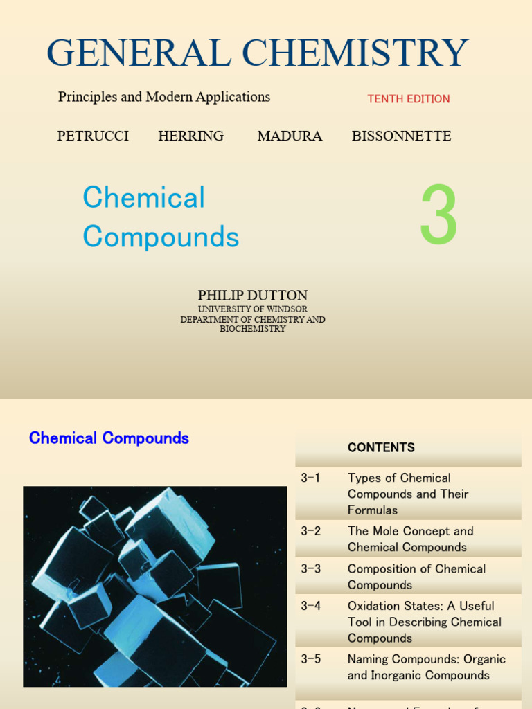 Chapter 3 - chemical_compounds | PDF