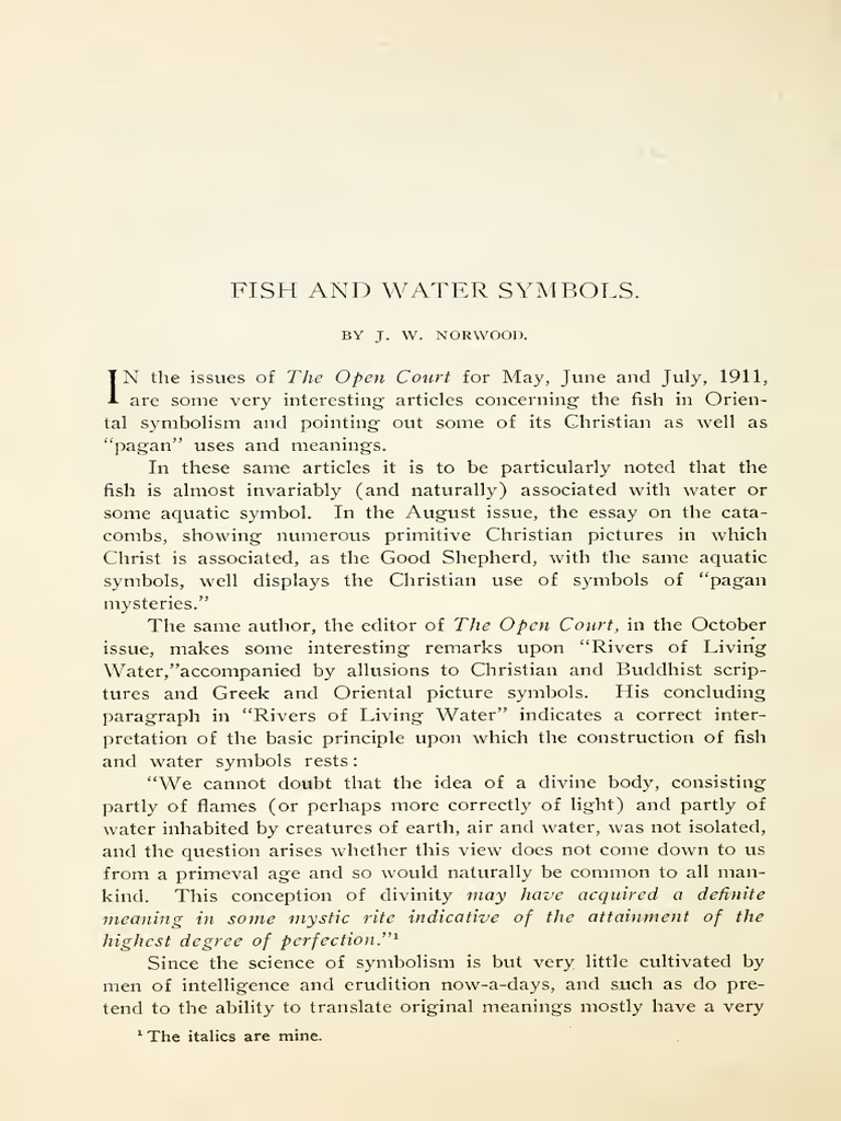 Fish and Water Symbols | PDF