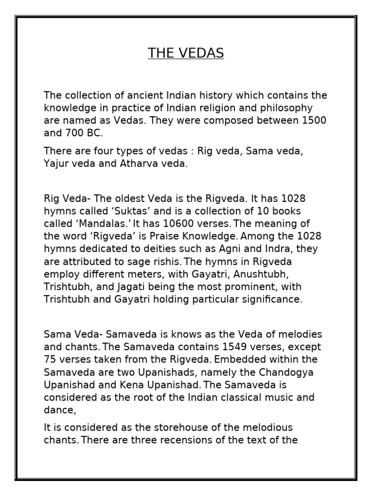 The Vedas | PDF
