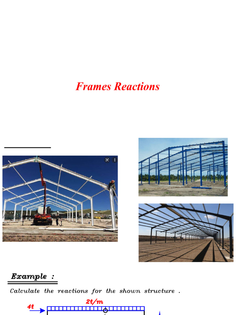 Lec 2 - Frames Reactions | PDF