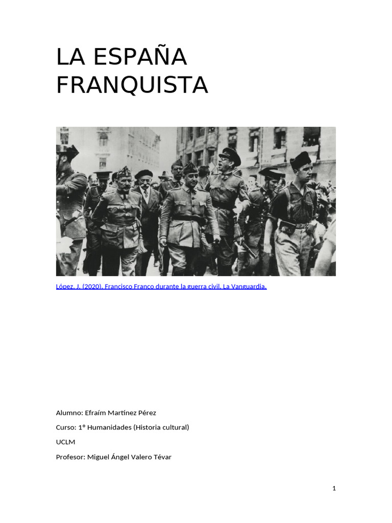 La España Franquista | PDF