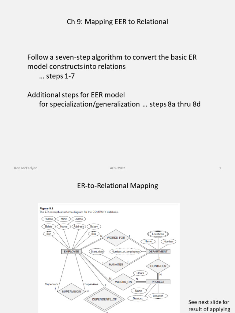 EER To Relational | PDF