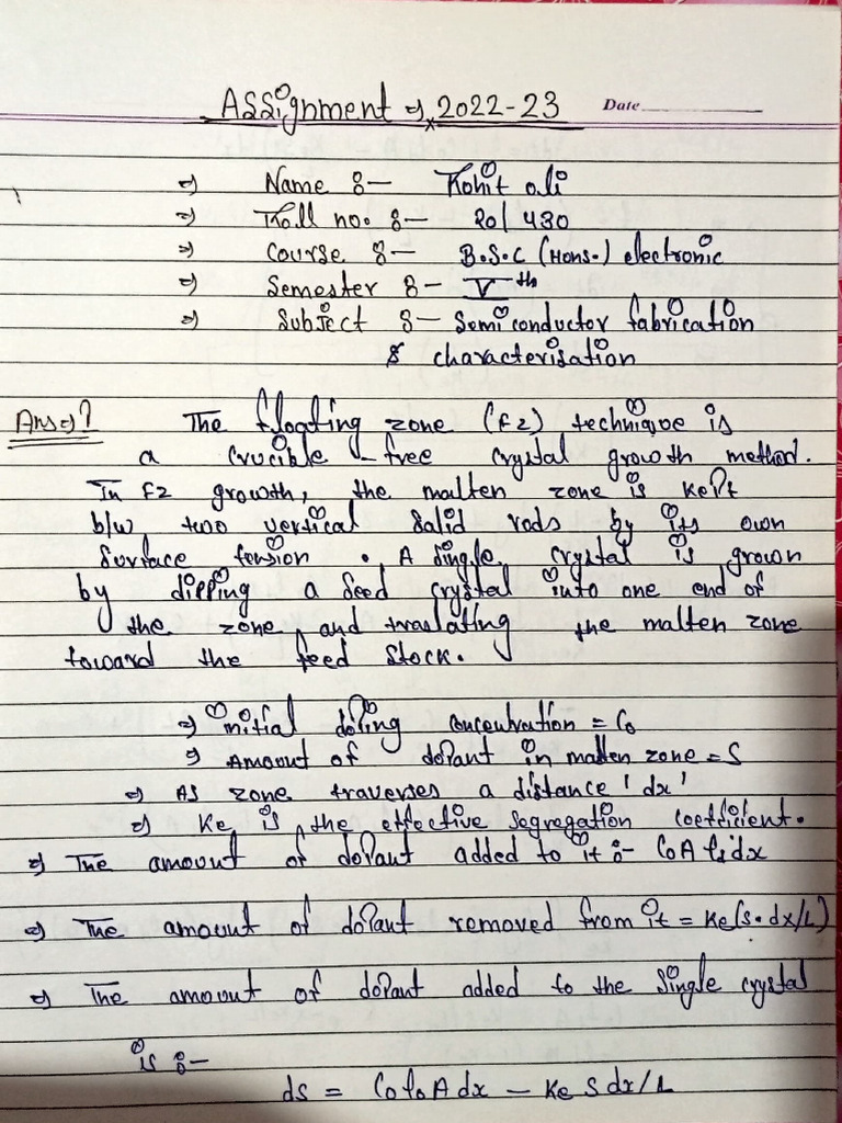 Rohit Semi Assignment details | PDF