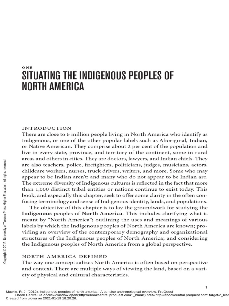 Indigenous Peoples of North America | PDF