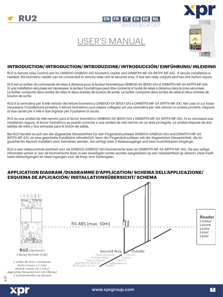 XPR-RU2 Manual v.c1 | PDF