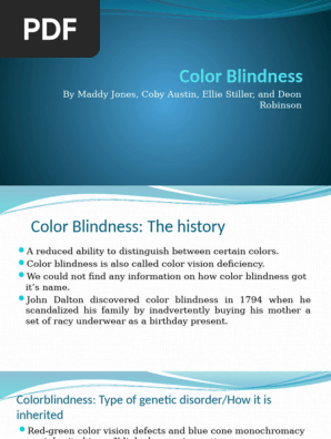John Dalton Color Blindness Discovery