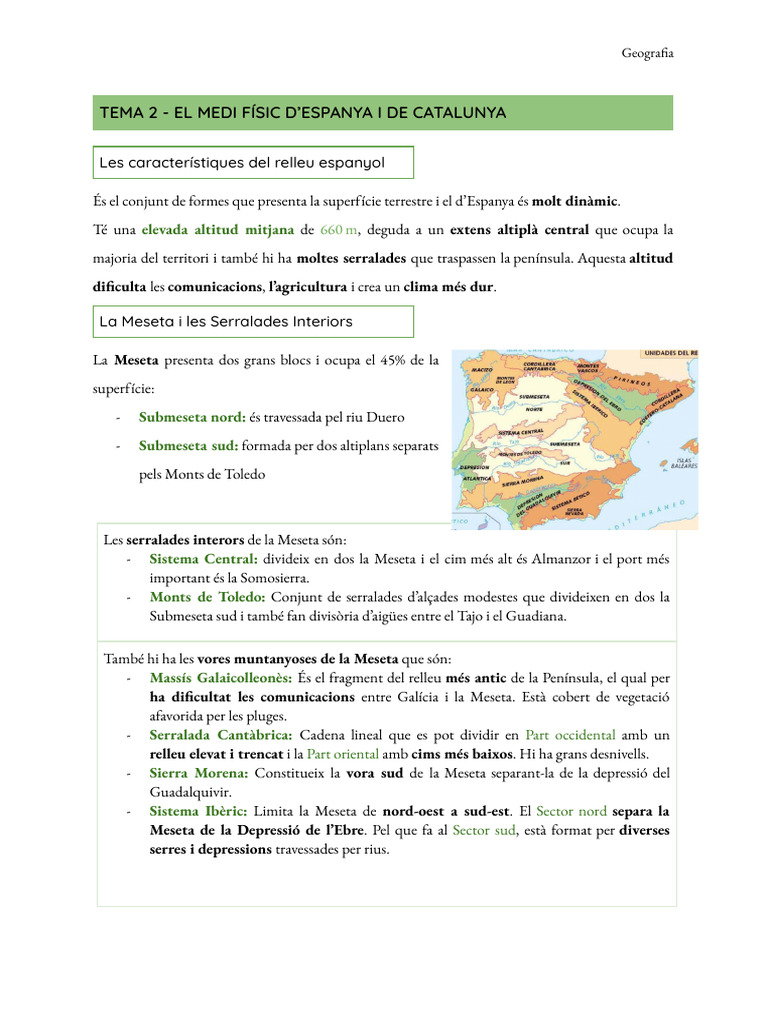 Resum Control 1 - Geo | PDF