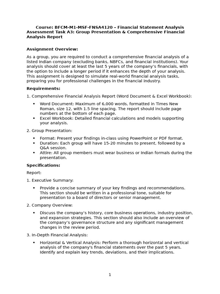 Group Presentation & Assignment | PDF