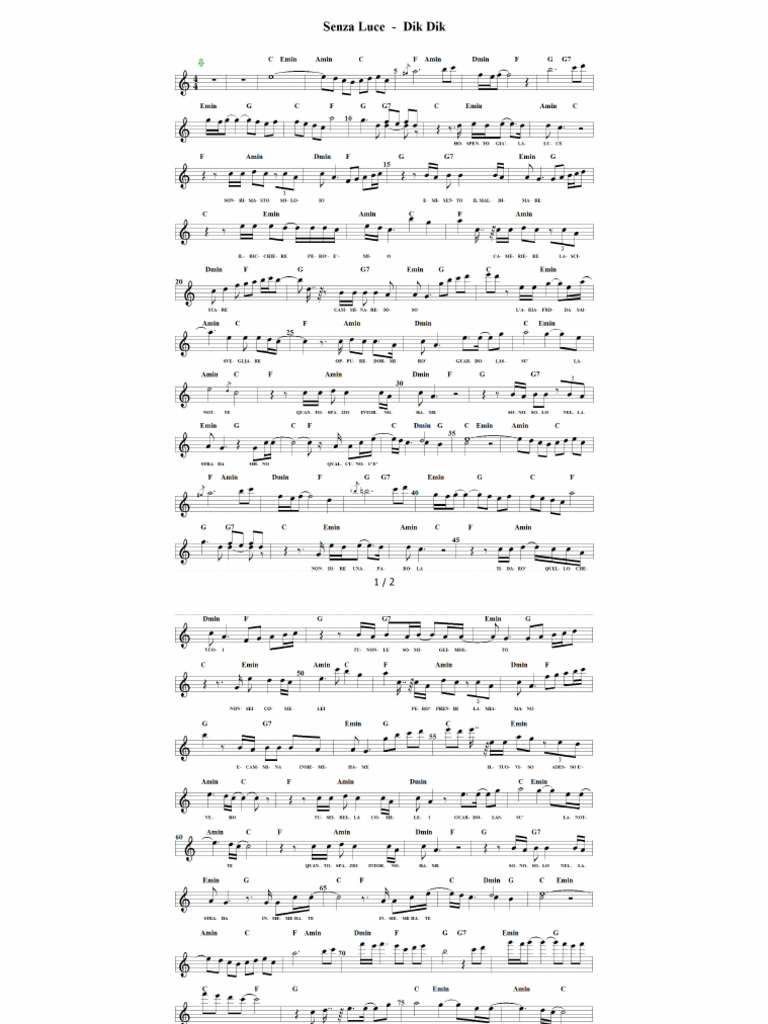 Senza Luce - Dik Dik 2 | PDF