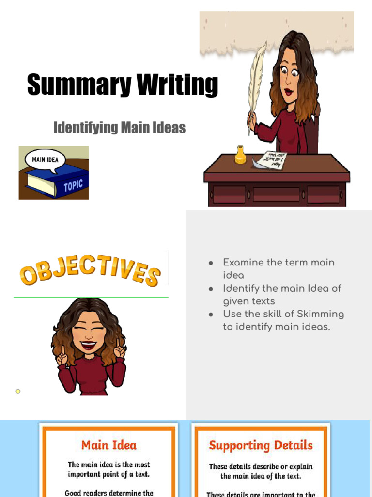 Identifying Main Ideas (Grade 10) | PDF
