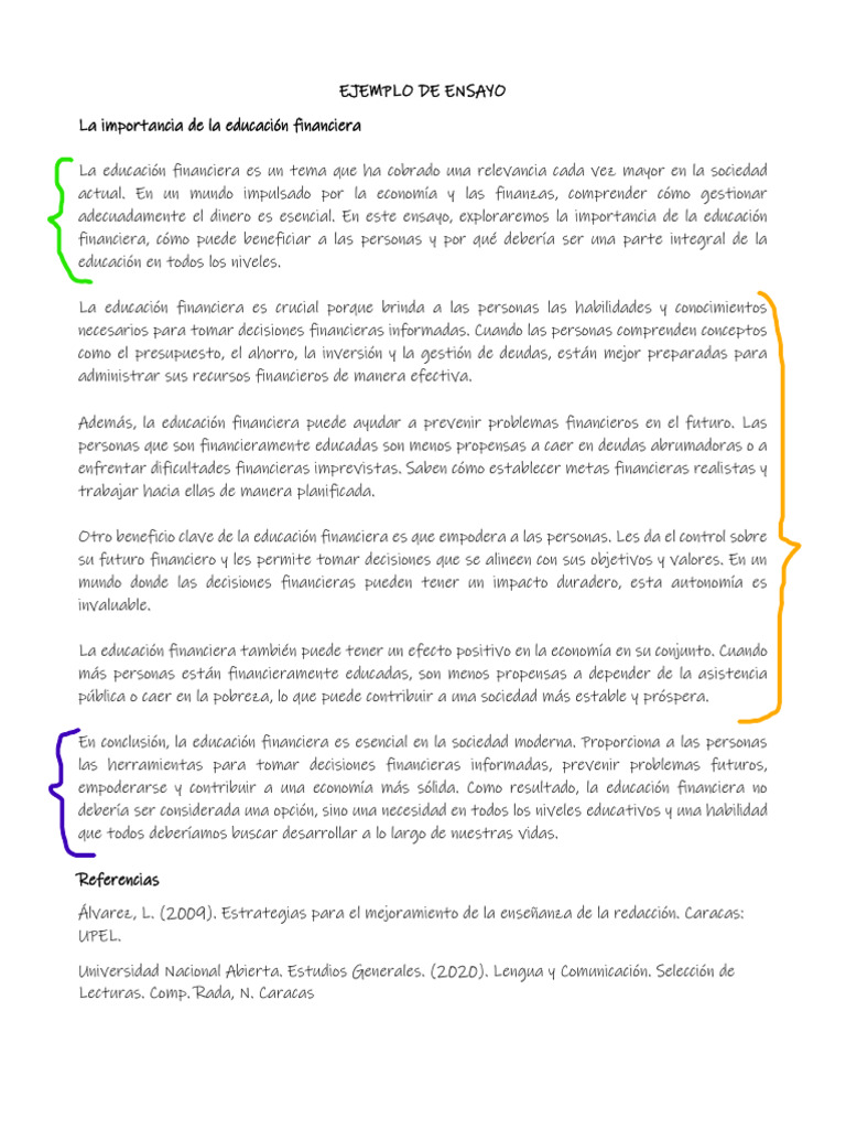 Ejemplo de Ensayo | PDF