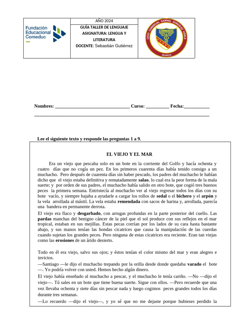 Guia Ii Medio Taller | PDF