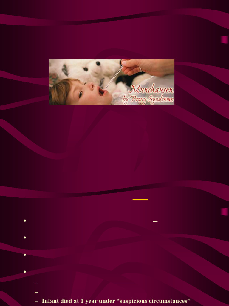 Munchausen Syndrome by Proxy | PDF