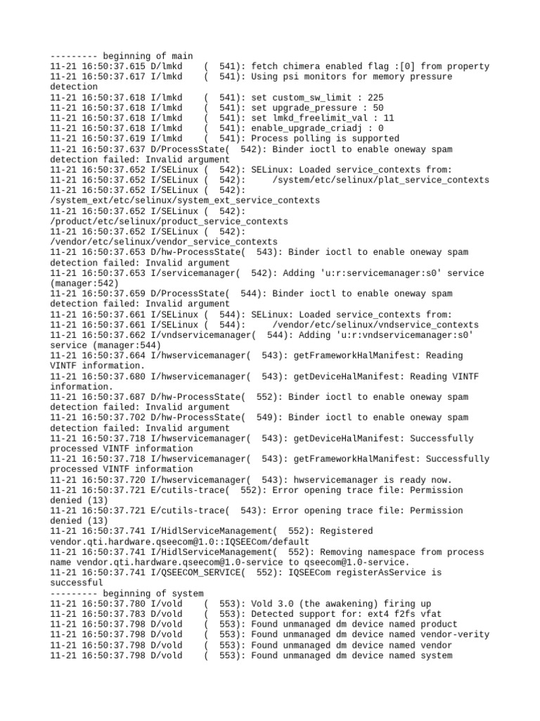 Logcat Prev CSC Log | PDF