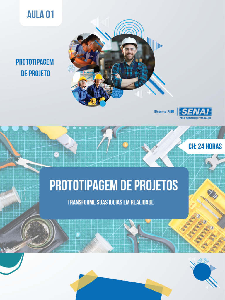 Cópia de AULA 01 - 3 HORAS - Prototipagem de Projetos | PDF