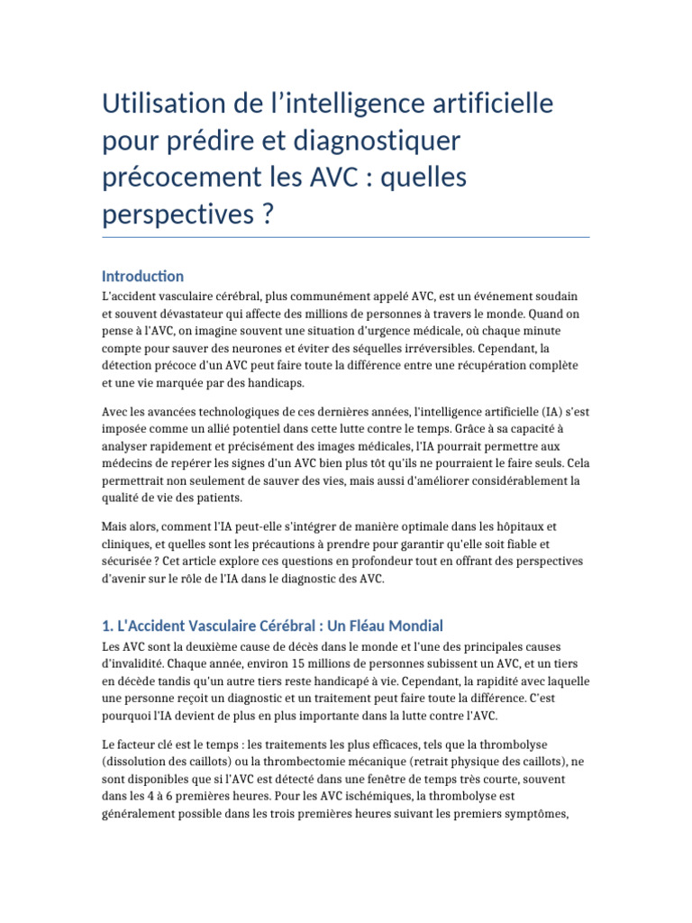 Expanded Article IA AVC | PDF