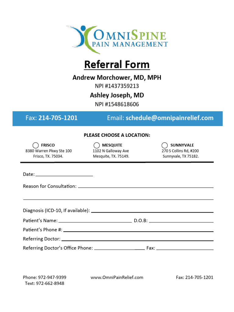 Updated Referral Form | PDF