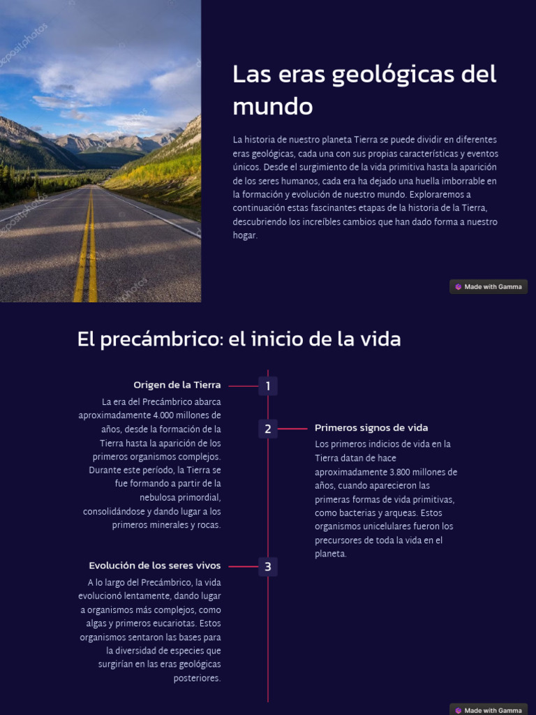 Las Eras Geologicas Del Mundo | PDF