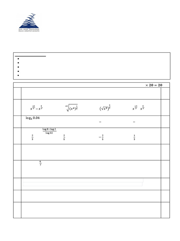 Grade 11 Applied Math QP 2024 Practice | PDF