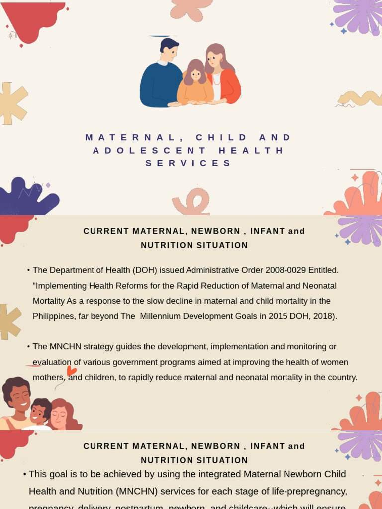 Maternal Child and Adolescent Health Services CHN II | PDF