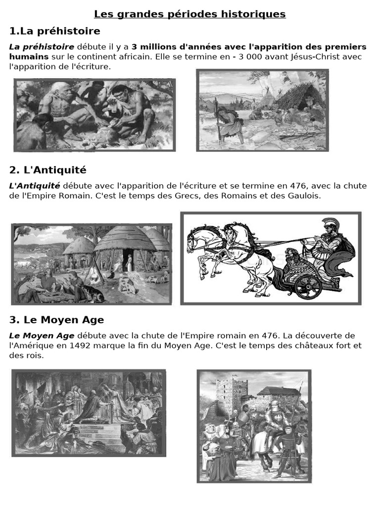 Les grandes périodes historiques | PDF
