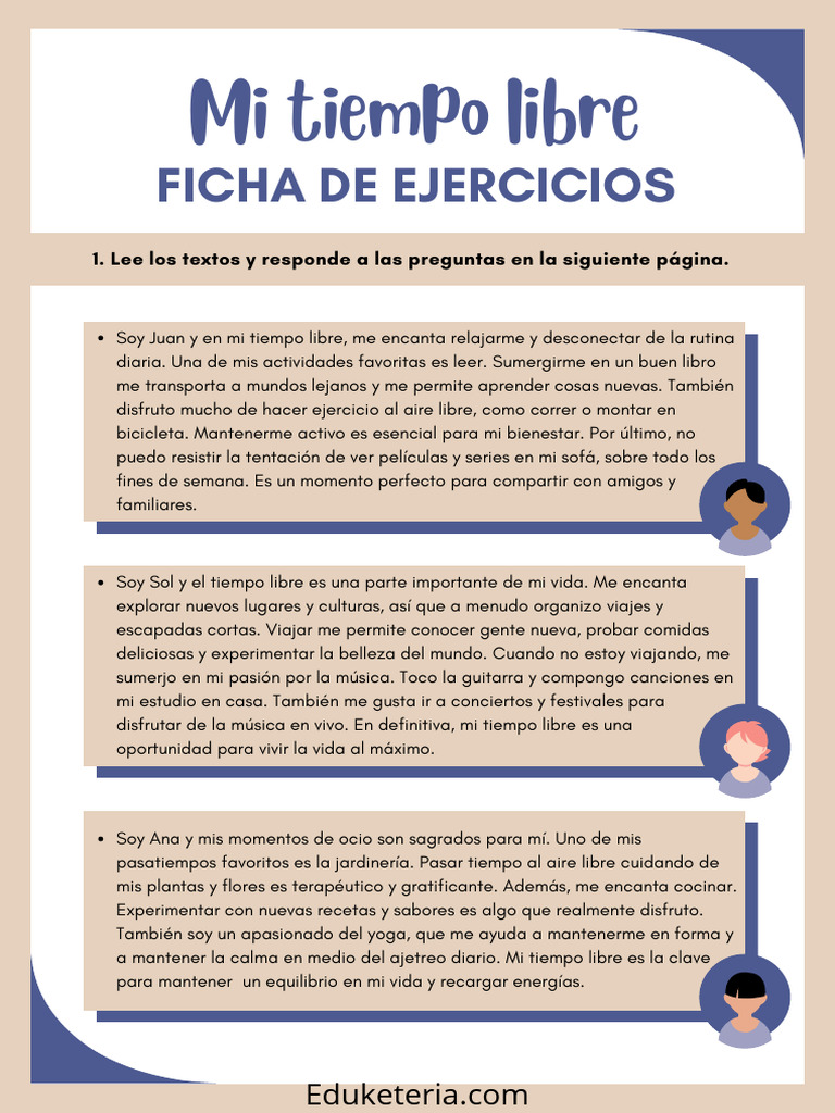 Actividades tiempo libre | PDF