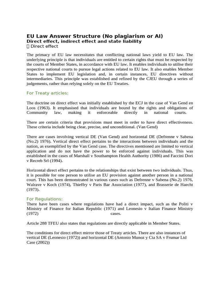 EU Notes Exams - Final | PDF