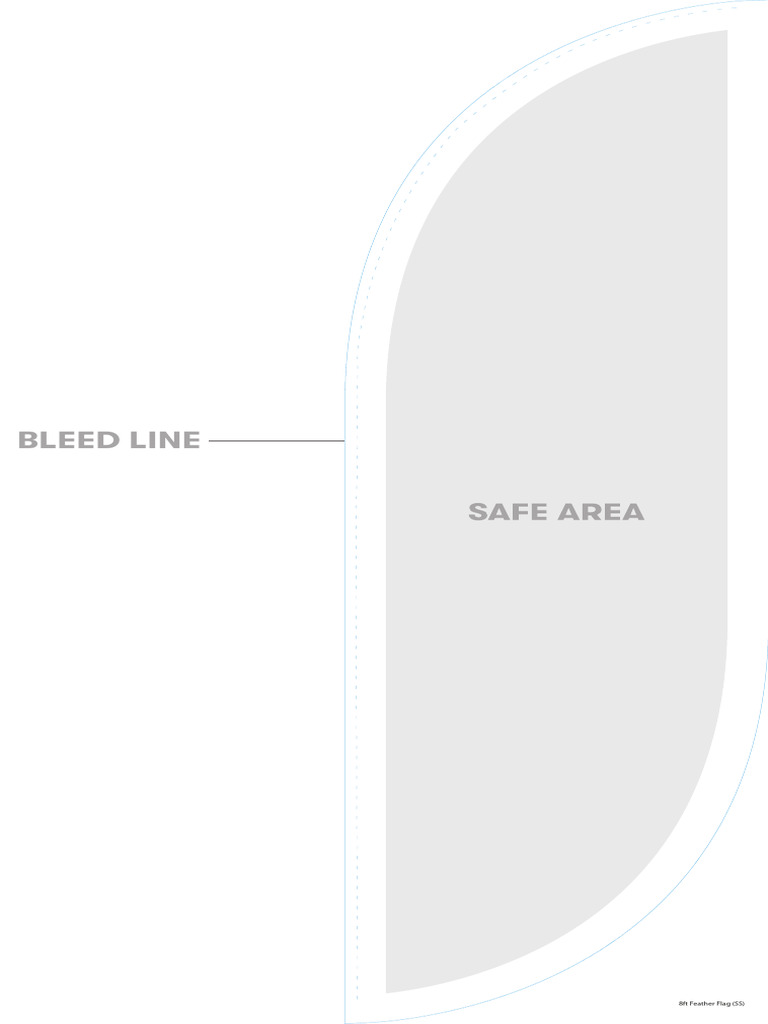 8 Foot Feather Flags (Single Sided) Template | PDF