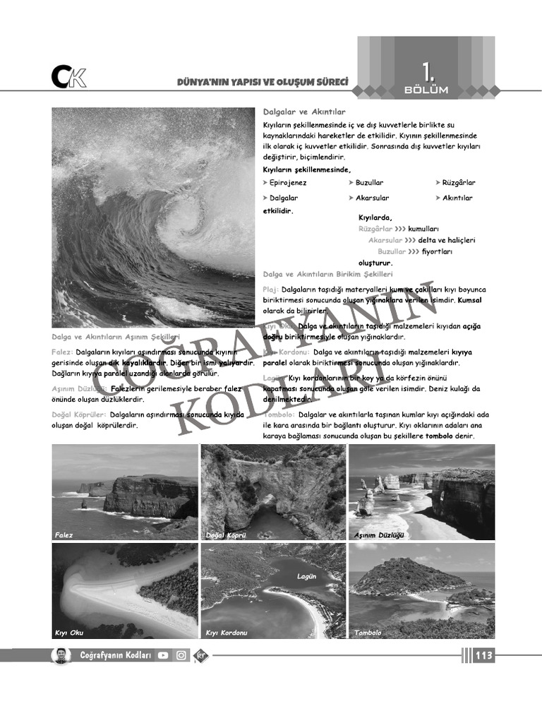 7 10.sinif Tyt Cografya Dalgalar Kiyi Tipleri Konu Anlatimi PDF | PDF